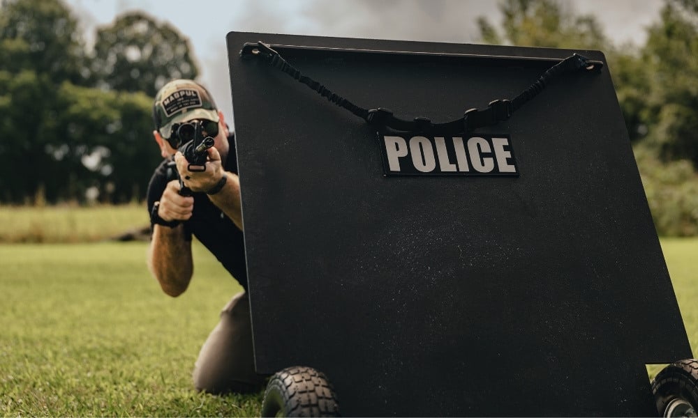 Mobile Fighting Position Lite V2 (MFP) | Rolling Ballistic Shield